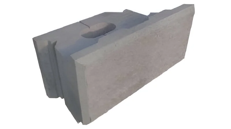 Cascade 18" x 8" x 8" Corner Block | Orange Pavers